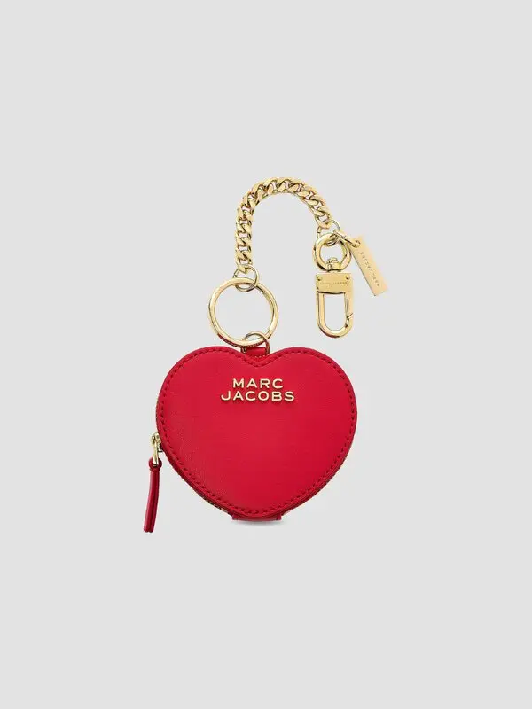 Marc Jacobs The Heart Pouch Bag Charm - True Red