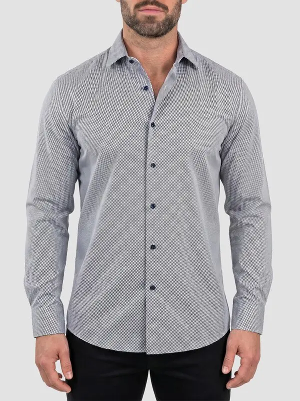 MACEOO Ceremony Prince Stretch Shirt - Grey