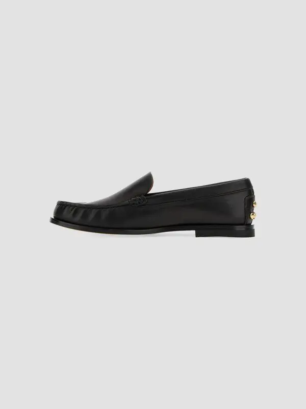 TOD'S Metal-pebble Leather Loafers