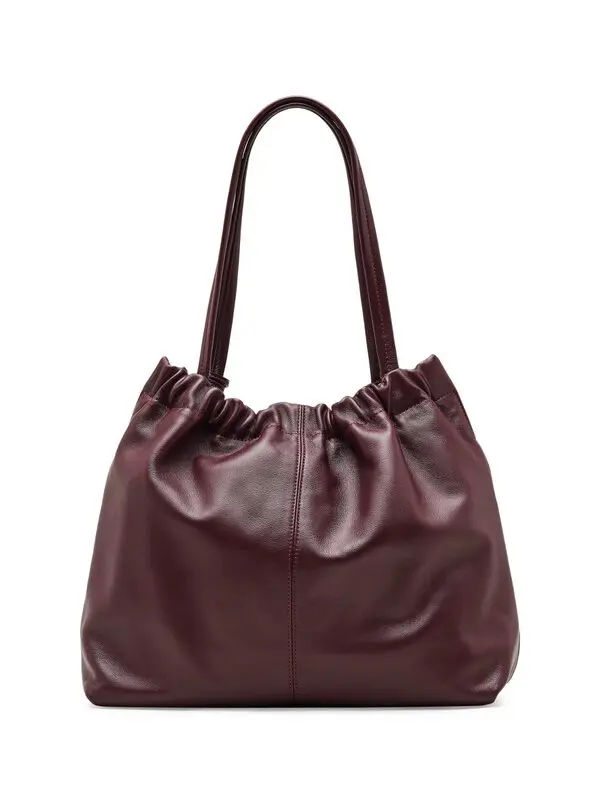 Marc Jacobs The Cristina Leather Tote Bag - Dark Plum