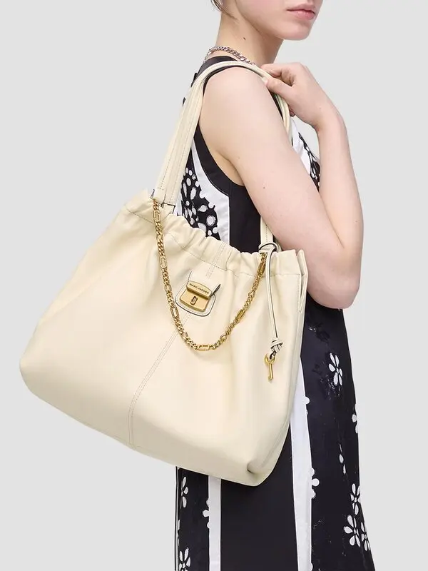 Marc Jacobs The Cristina Leather Tote Bag - Ivory