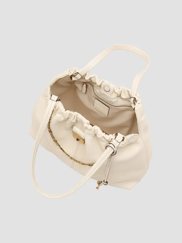 Marc Jacobs The Cristina Leather Tote Bag - Ivory