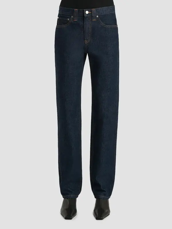 Khaite Farley Five-pocket Straight-leg Jeans