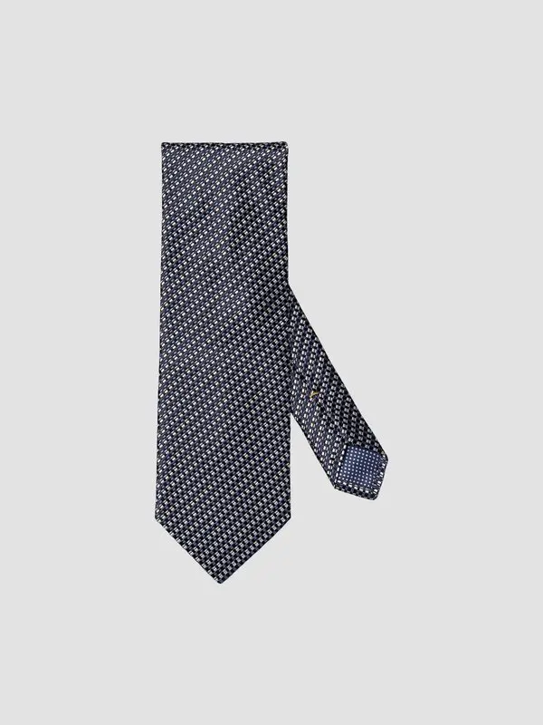 Eton Checked Woven Silk Tie