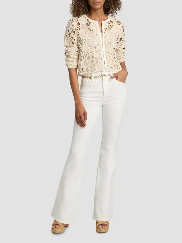 Ramy Brook Adelynn Textured Floral Cotton-blend Jacket