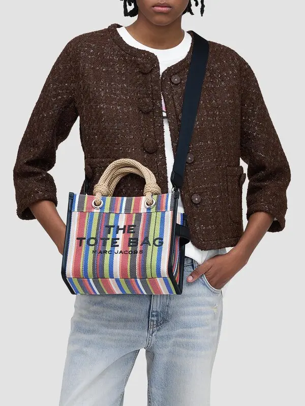 Marc Jacobs The Stripe Mesh Small Tote Bag