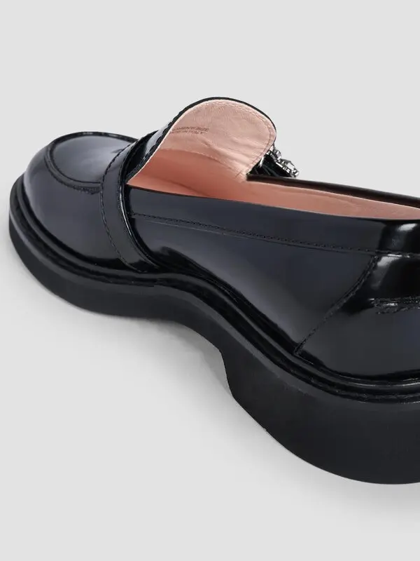 ROGER VIVIER Viv Rangers Strass 25mm Patent Leather Loafers