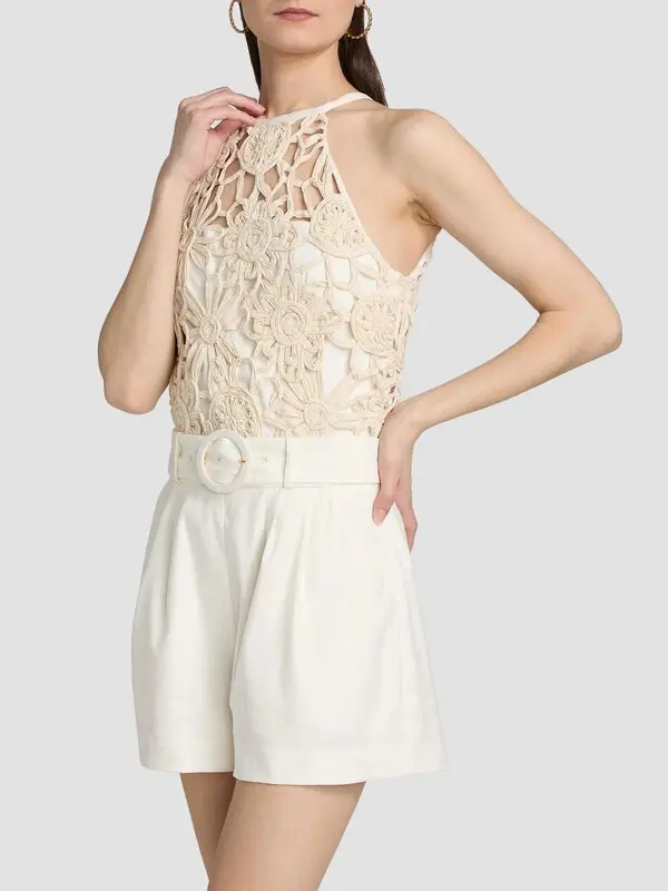 Ramy Brook Aubree Textured Romper