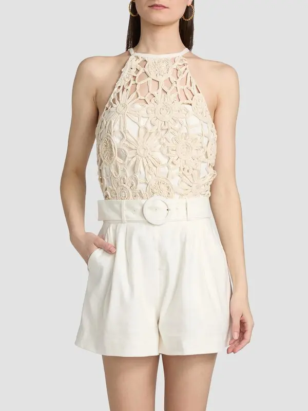 Ramy Brook Aubree Textured Romper