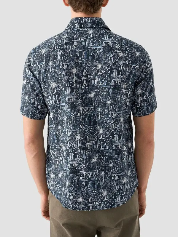 Eton Slim-fit Garden Linen Shirt