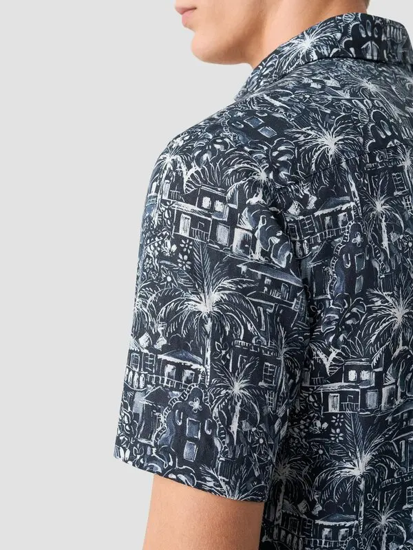 Eton Slim-fit Garden Linen Shirt