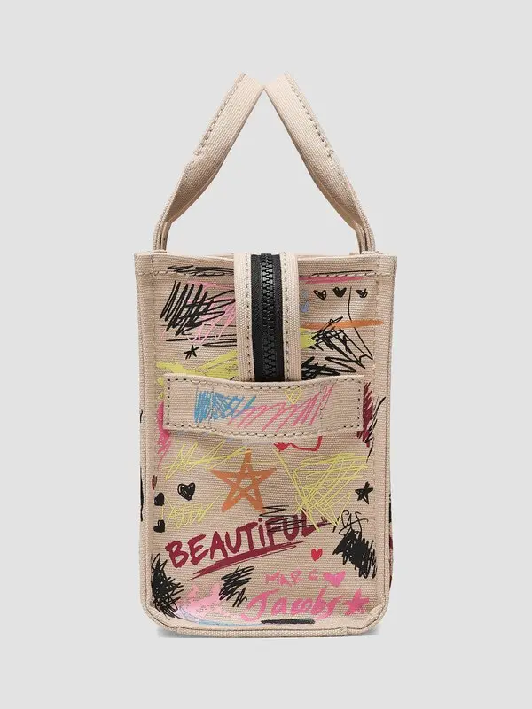 Marc Jacobs The Punk Scribble Canvas Small Tote Bag