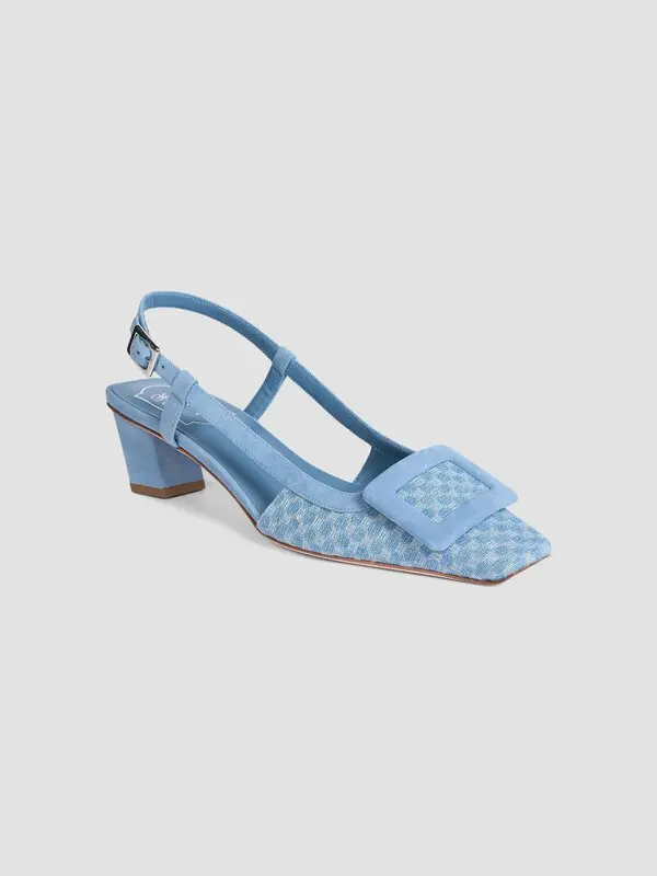 ROGER VIVIER 45mm Crochet Slingback Pumps