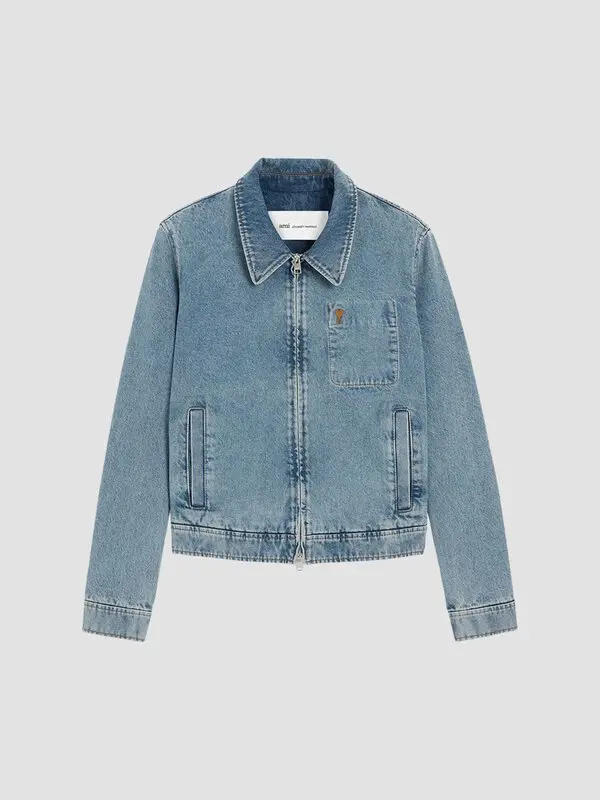 AMI Paris De Coeur Zipped Jacket