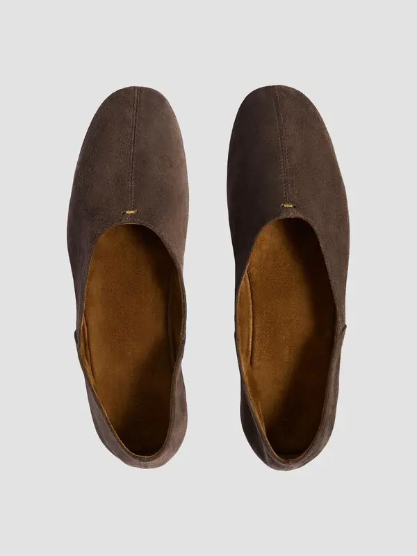 Khaite Jane Suede Flats