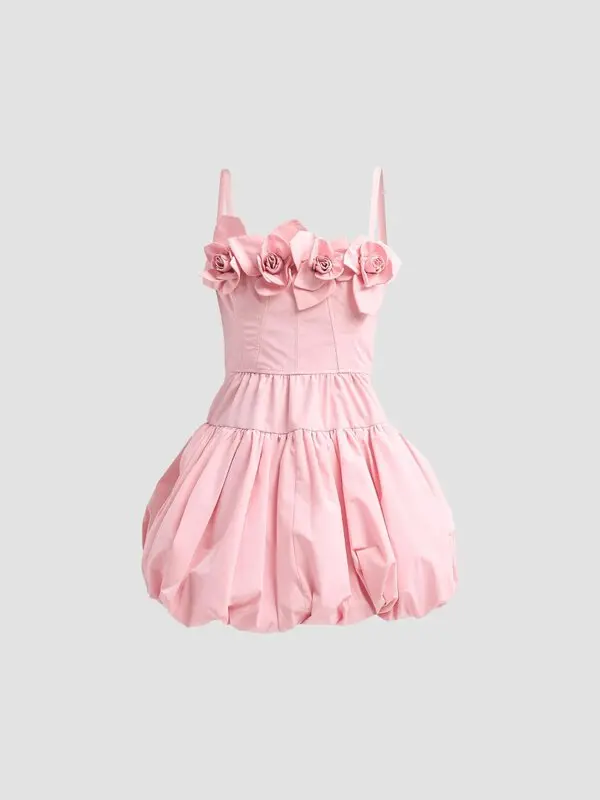 AKNVAS Alita Poplin Mini Dress - Pink