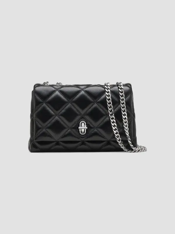 Marc Jacobs The Slim Dual Quilted Convertible Shoulder Bag - Black