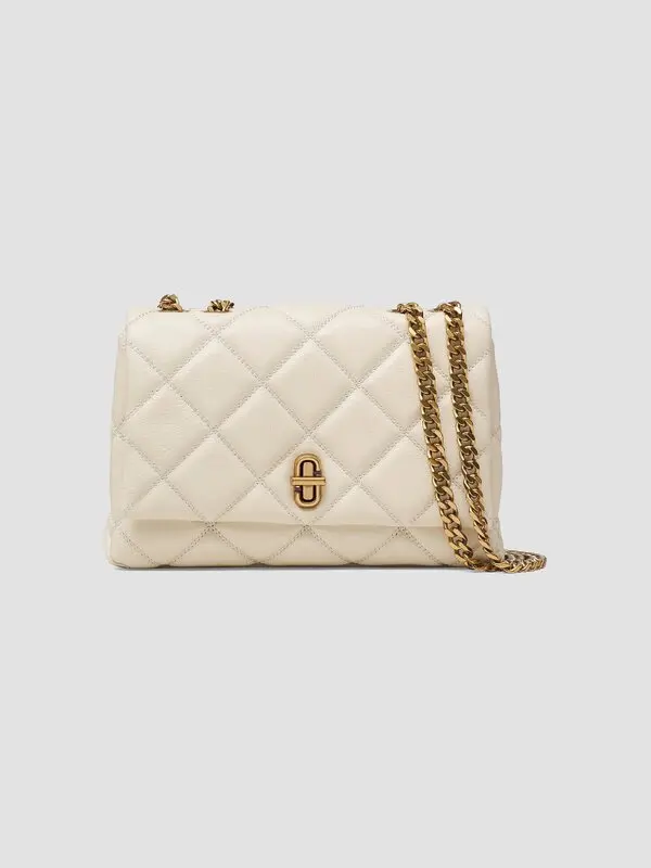 Marc Jacobs The Slim Dual Quilted Convertible Shoulder Bag - Cloud White