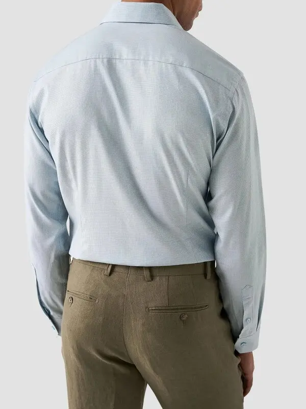 Eton Contemporary-fit Semi-solid Cotton Shirt