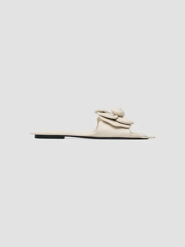 Marc Jacobs The Daisy Flower-appliqué Leather Sandals - Cloud White