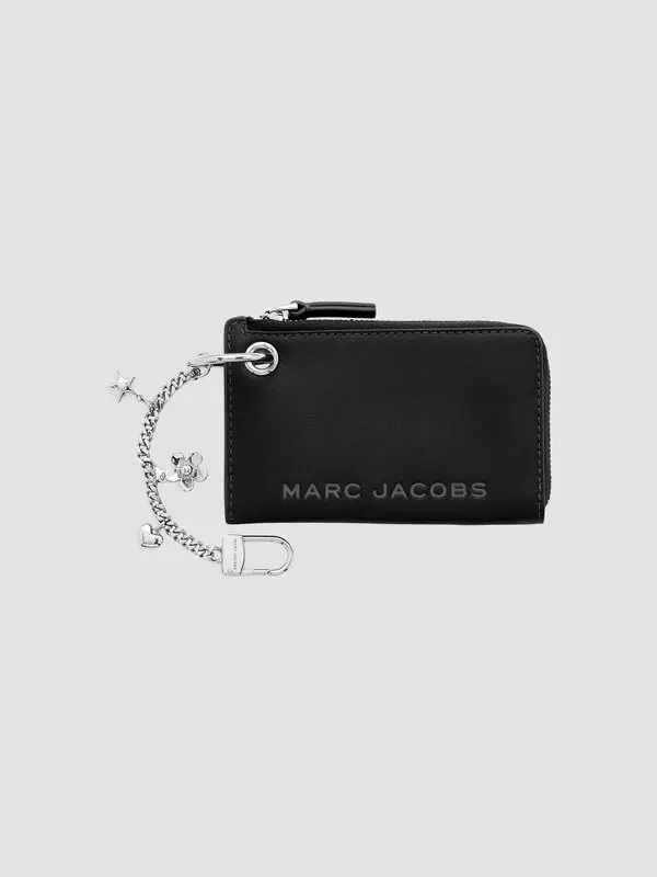 Marc Jacobs Leather Charm Wallet - Black