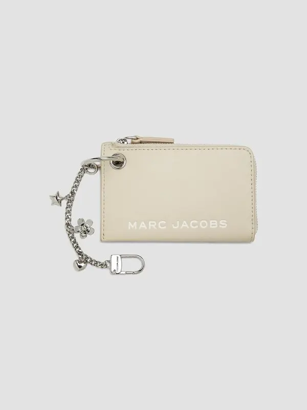 Marc Jacobs Leather Charm Wallet - Cloud White
