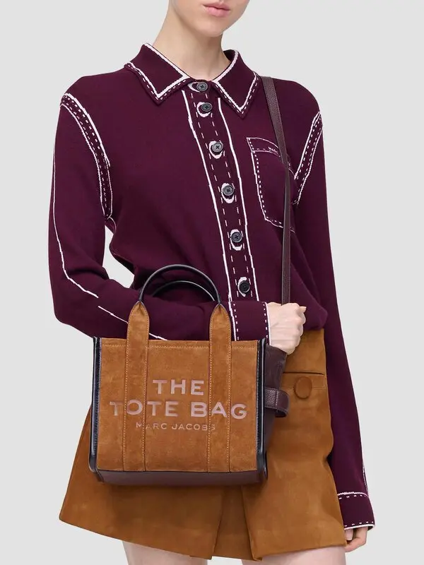 Marc Jacobs The Suede Small Tote Bag - Copper