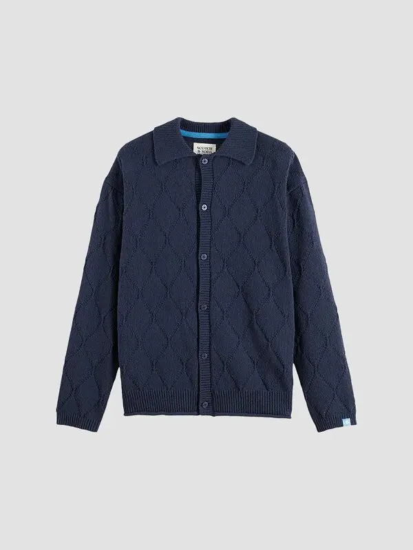 Scotch & Soda Openwork Knit Button-front Cardigan
