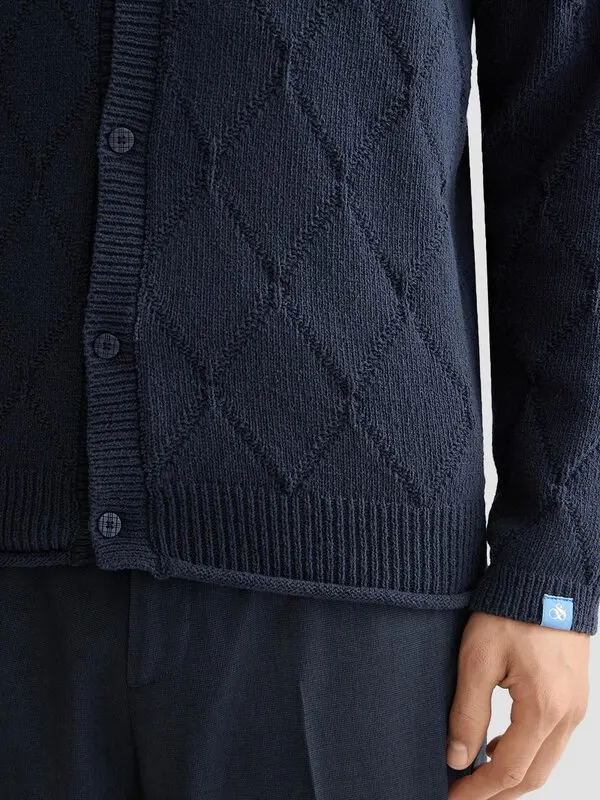 Scotch & Soda Openwork Knit Button-front Cardigan