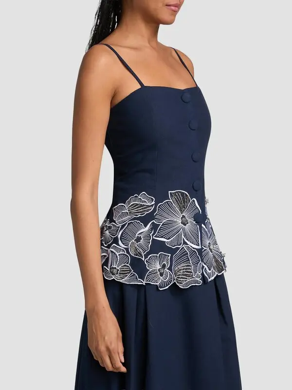 TOCCIN Eve Floral Cotton Tank