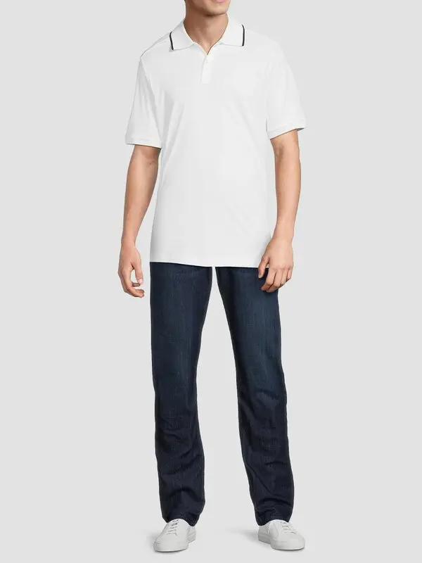 Eton Tipped Collar Jersey Polo Shirt