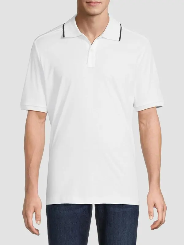 Eton Tipped Collar Jersey Polo Shirt