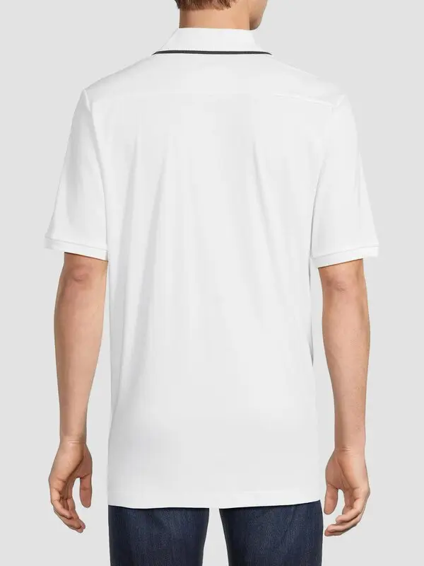Eton Tipped Collar Jersey Polo Shirt