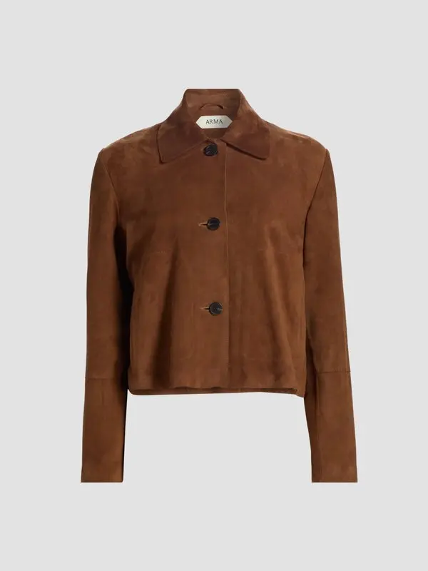 ARMA Emy Suede Jacket - Saddle