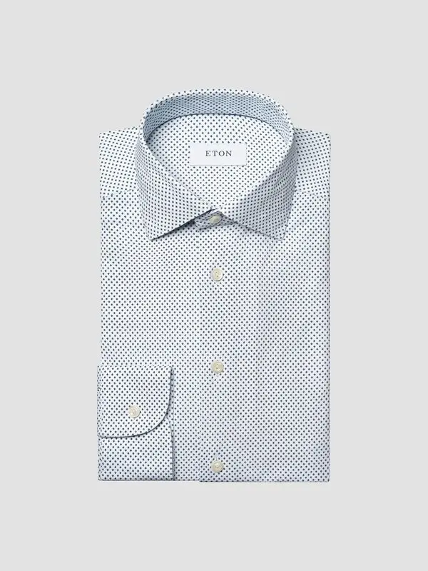 Eton Slim-fit Neat Medallion 4flex Shirt
