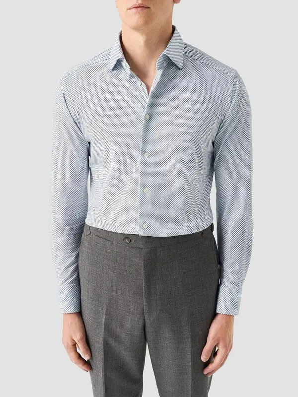 Eton Slim-fit Neat Medallion 4flex Shirt