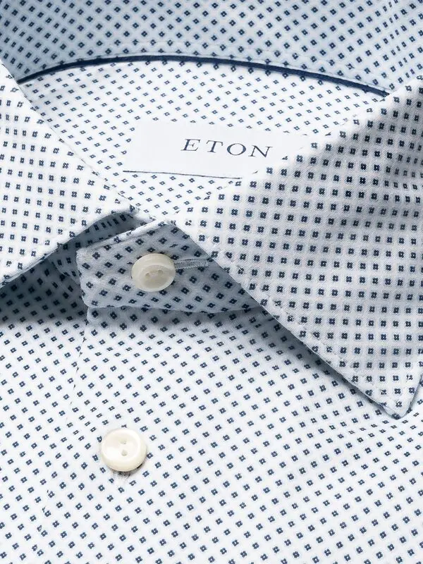 Eton Slim-fit Neat Medallion 4flex Shirt