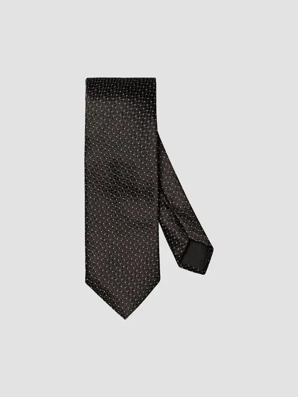 Eton Pin-dot Silk Tie - Black