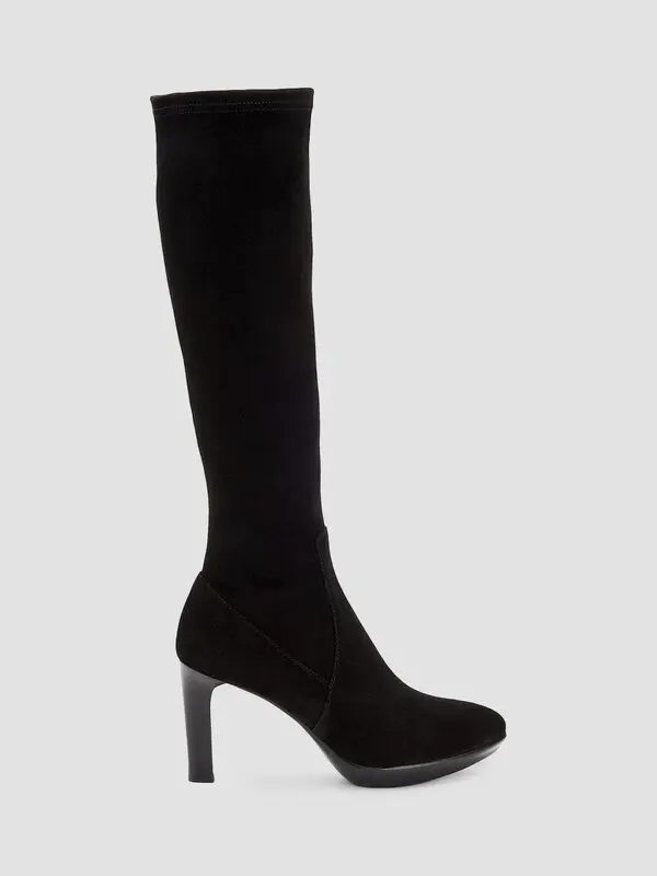 Aquatalia Rhumba 90mm Suede Knee-high Boots - Black