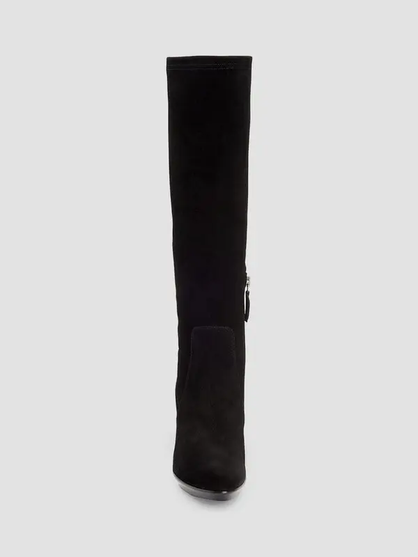 Aquatalia Rhumba 90mm Suede Knee-high Boots - Black