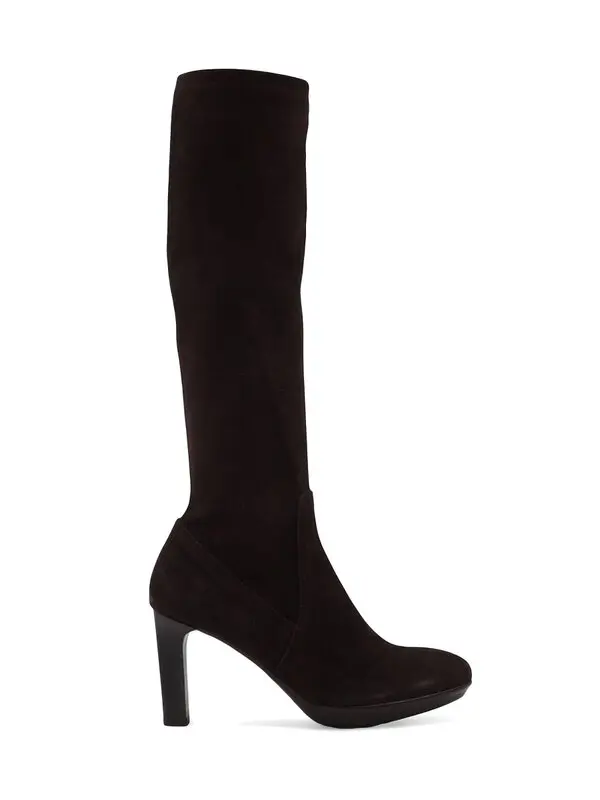 Aquatalia Rhumba 90mm Suede Knee-high Boots - Espresso