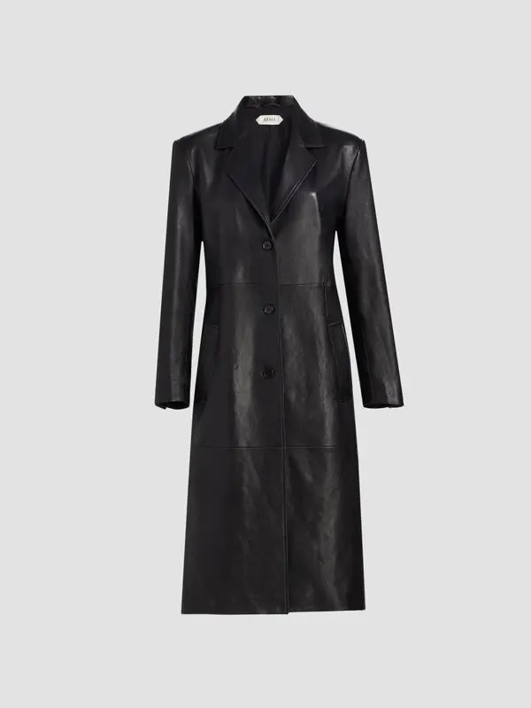 ARMA Aisa Leather Longline Jacket