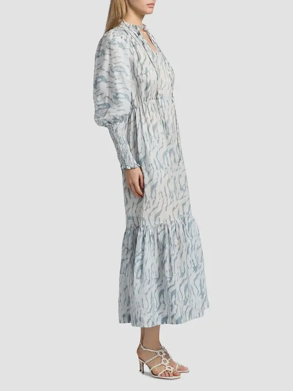 ELISAMAMA Tomori Printed Midi-dress