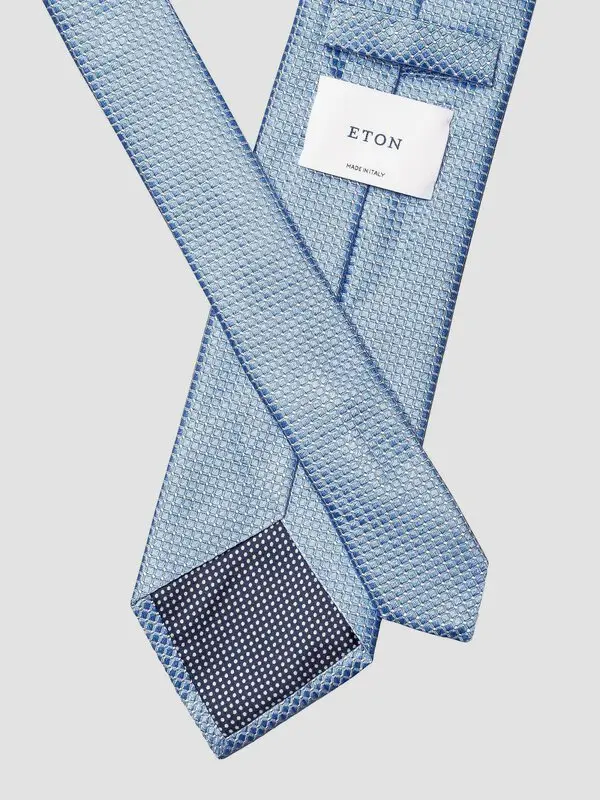 Eton Geometric Silk Satin Tie