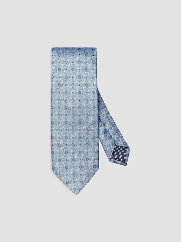 Eton Floral Silk Tie - Blue