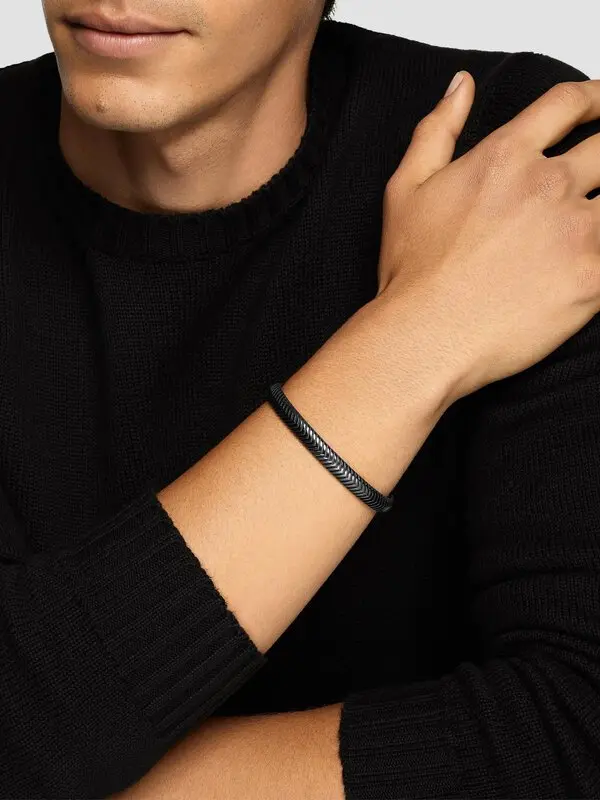 David Yurman Chevron Cuff Bracelet In Titanium, 8mm