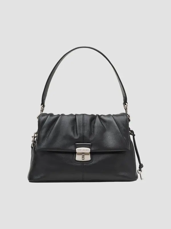 Marc Jacobs The Cristina Messenger Leather Shoulder Bag - Black