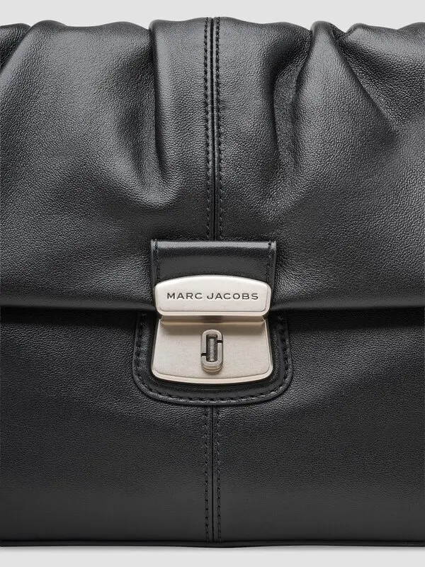 Marc Jacobs The Cristina Messenger Leather Shoulder Bag - Black