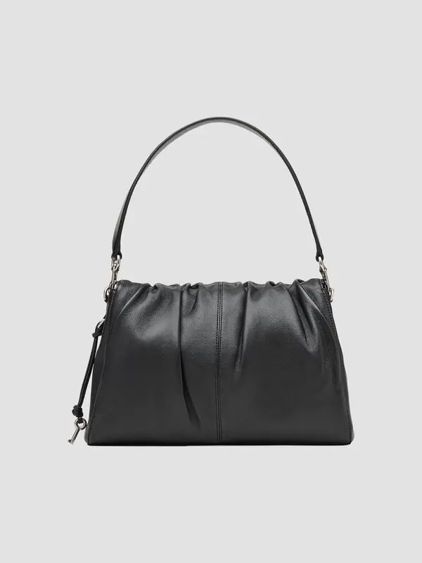 Marc Jacobs The Cristina Messenger Leather Shoulder Bag - Black