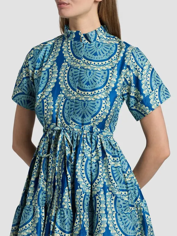 ELISAMAMA Olori Printed Midi-shirtdress